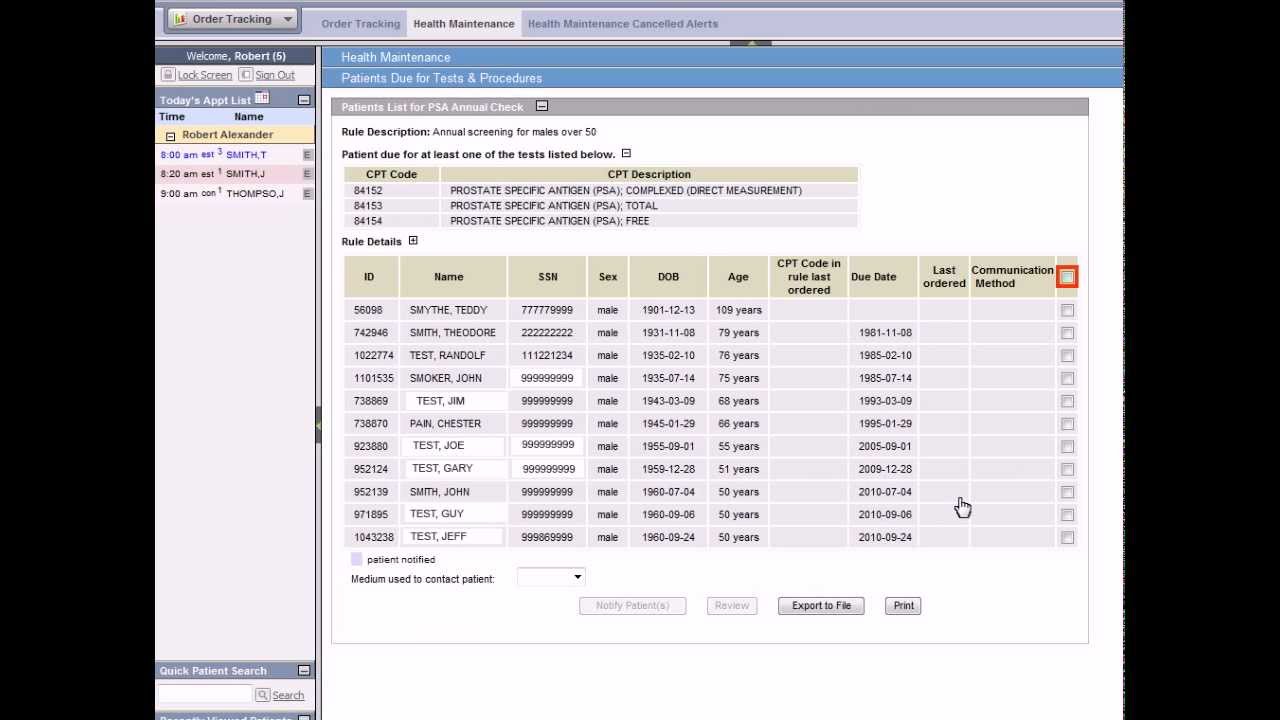 Automated Health Maintenance - WRS Health EHR - YouTube