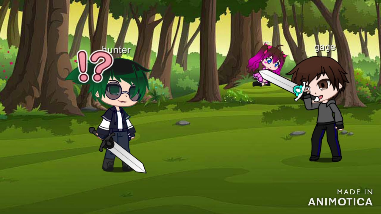 gacha club sword practice - YouTube