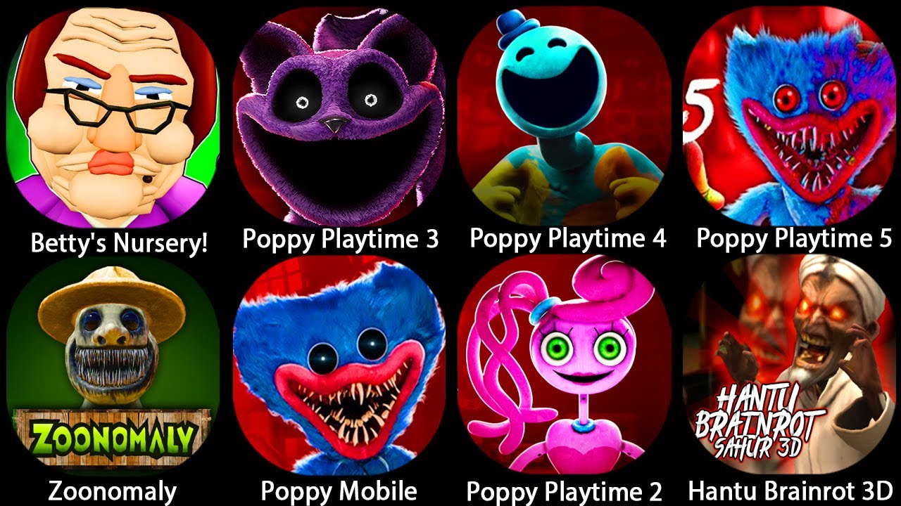 Poppy Playtime Chapter 1,2,3,4,5 Full Game Walkthrough,Zoonomaly,Betty ...