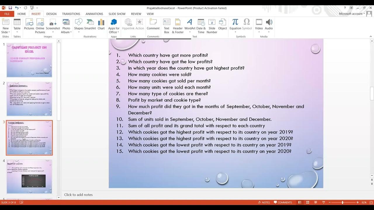 Excel Capstone Project 2022 - YouTube