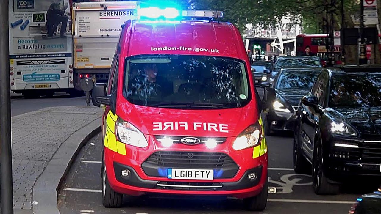 London Fire Brigade - Fire Investigation Van Responding - Building Fire ...