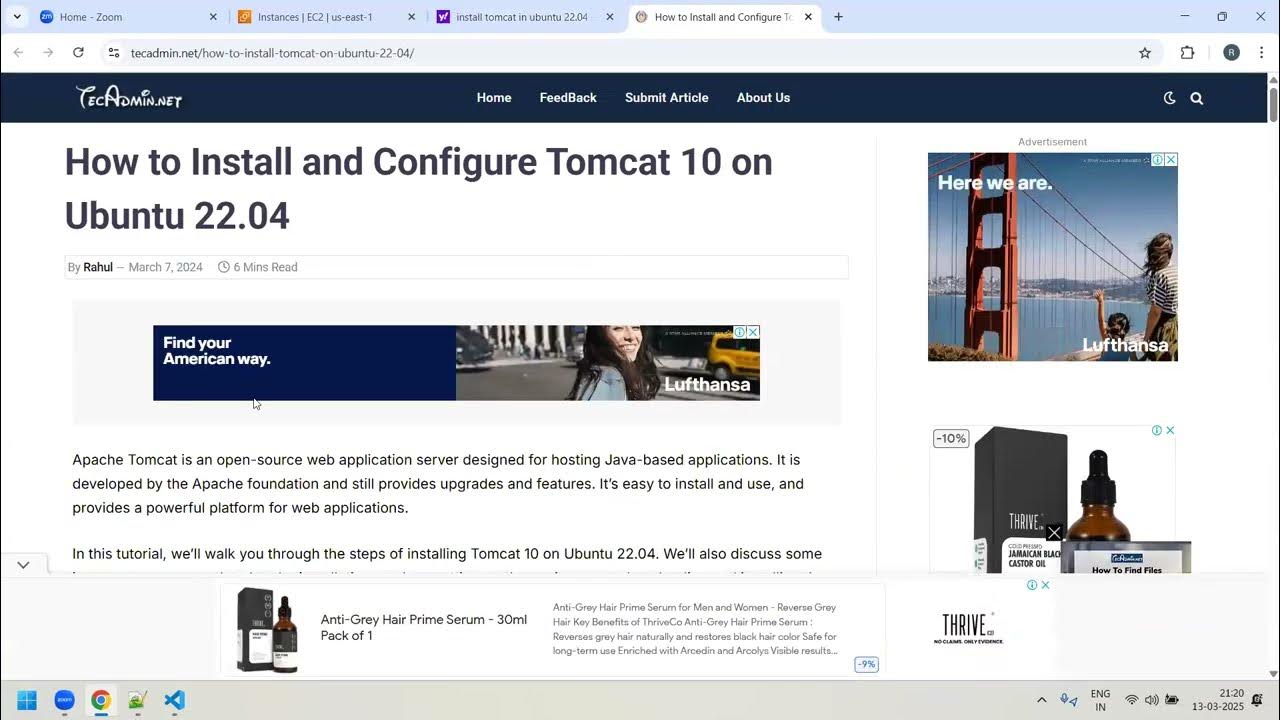 Ansible-Day-22 || Playbook to install tomcat 10 - YouTube