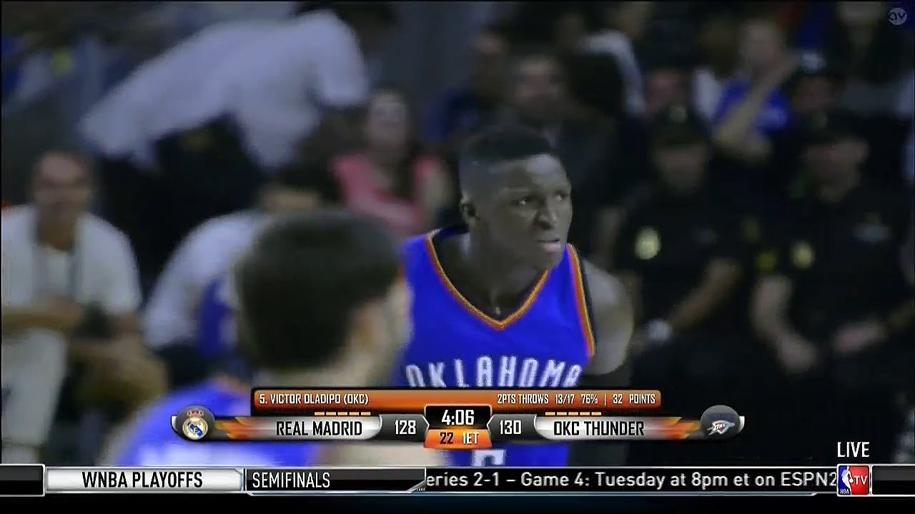 Victor Oladipo 36 Pts Highlights | Thunder vs Madrid | October 3, 2016 ...