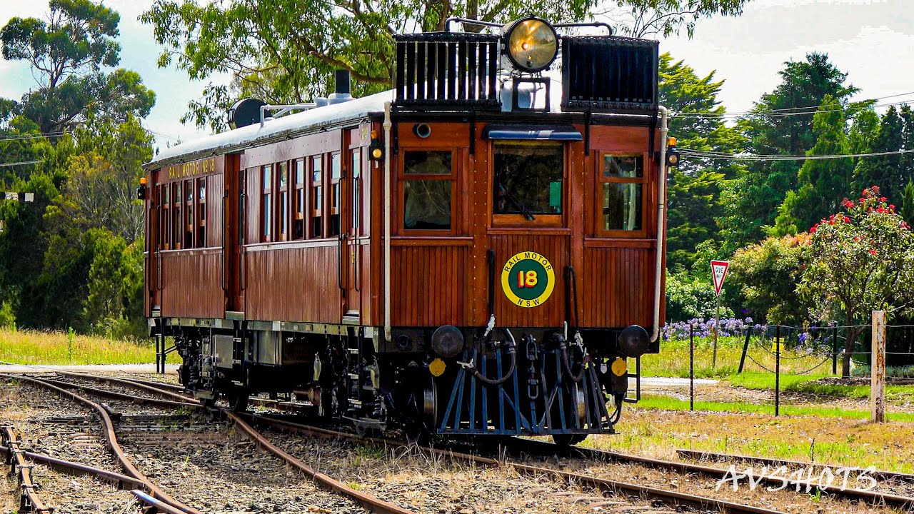 CPH 18 Rail Motor at BUXTON (Loop Line) Thirlmere NSW Rail Museum - YouTube