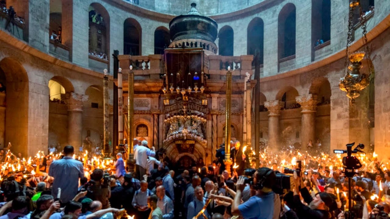 Miracle of the Holy Fire in Jerusalem 2020 - YouTube