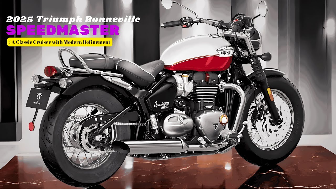 2025 Triumph Bonneville Speedmaster | A Classic Cruiser with Modern Refinement - YouTube