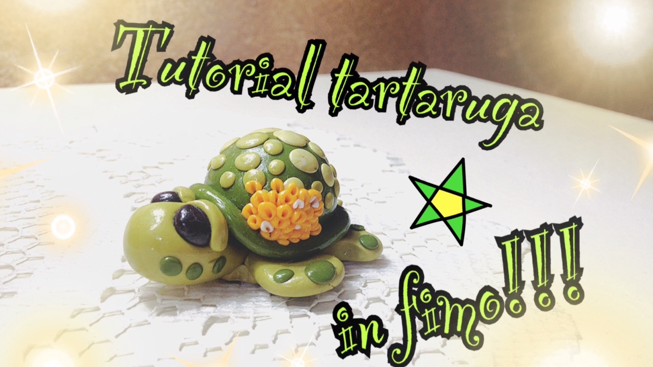 Tutorial tartaruga in fimo | Tutorial turtle polymer clay | Diy polymer ...