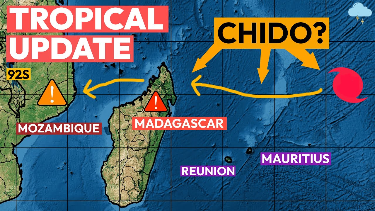 Potential Cyclone Chido to Form North of Mauritius, Impact Madagascar ...