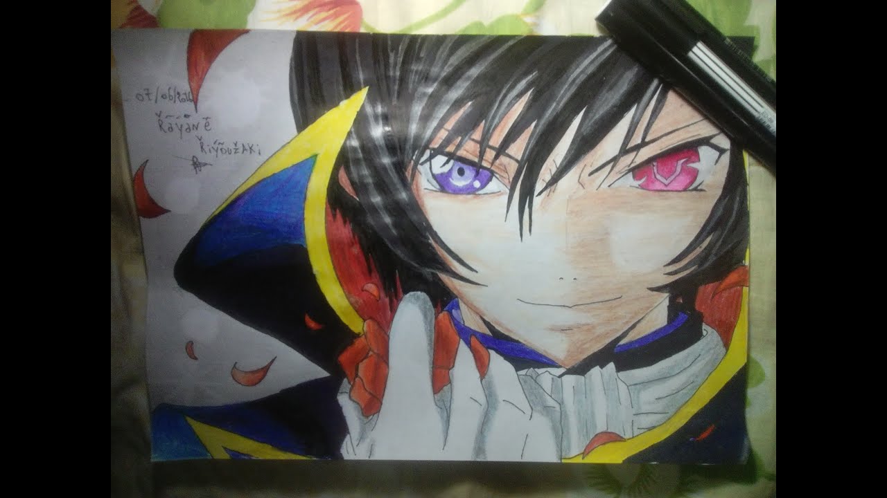 Speed Drawing - Lelouch vi britannia - - YouTube