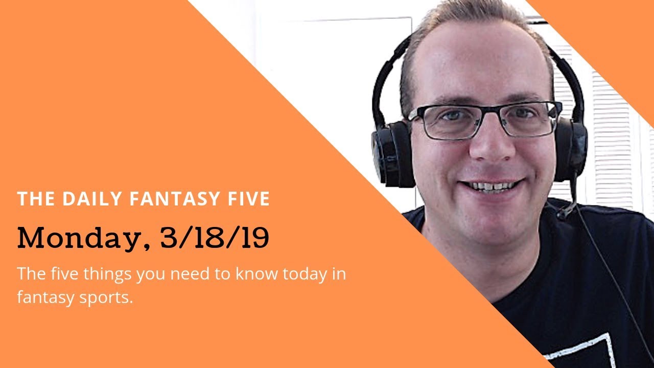 Fitz Magic to Miami - Daily Fantasy Five Monday, 3/18 - YouTube