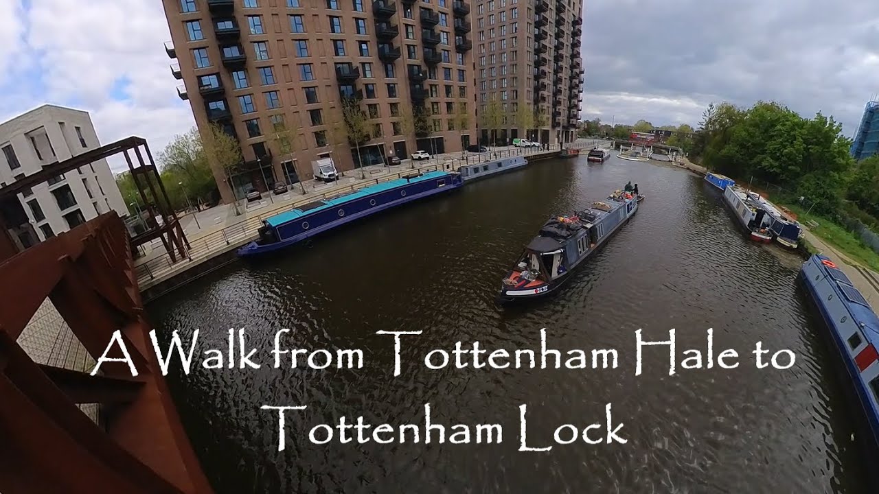 🌍 🇬🇧 4K HD A walk from Tottenham Hale Station to Tottenham Lock #london ...