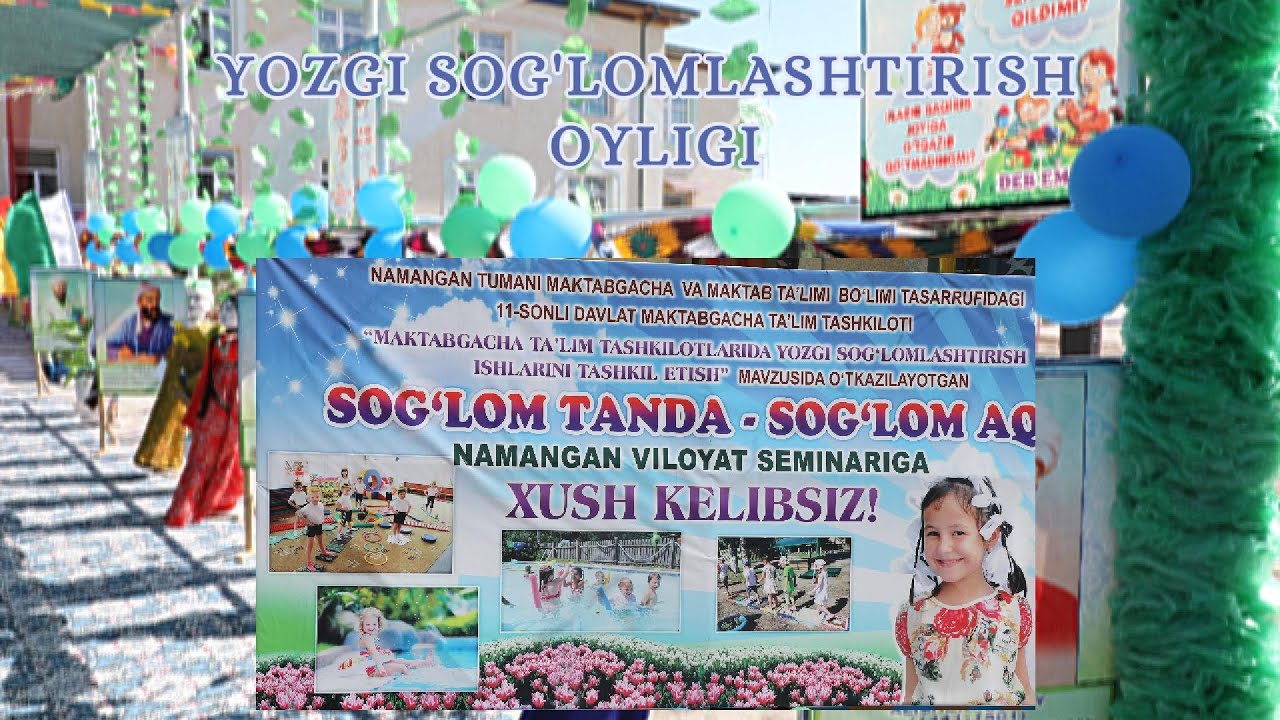 Maktabgacha ta’lim tashkilotlarida "Yozgi sog‘lomlashtirish oyligi ...