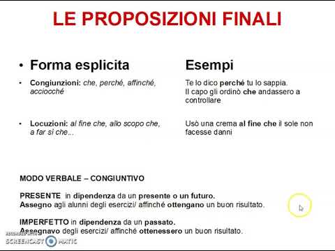 LE PROPOSIZIONI FINALI - YouTube
