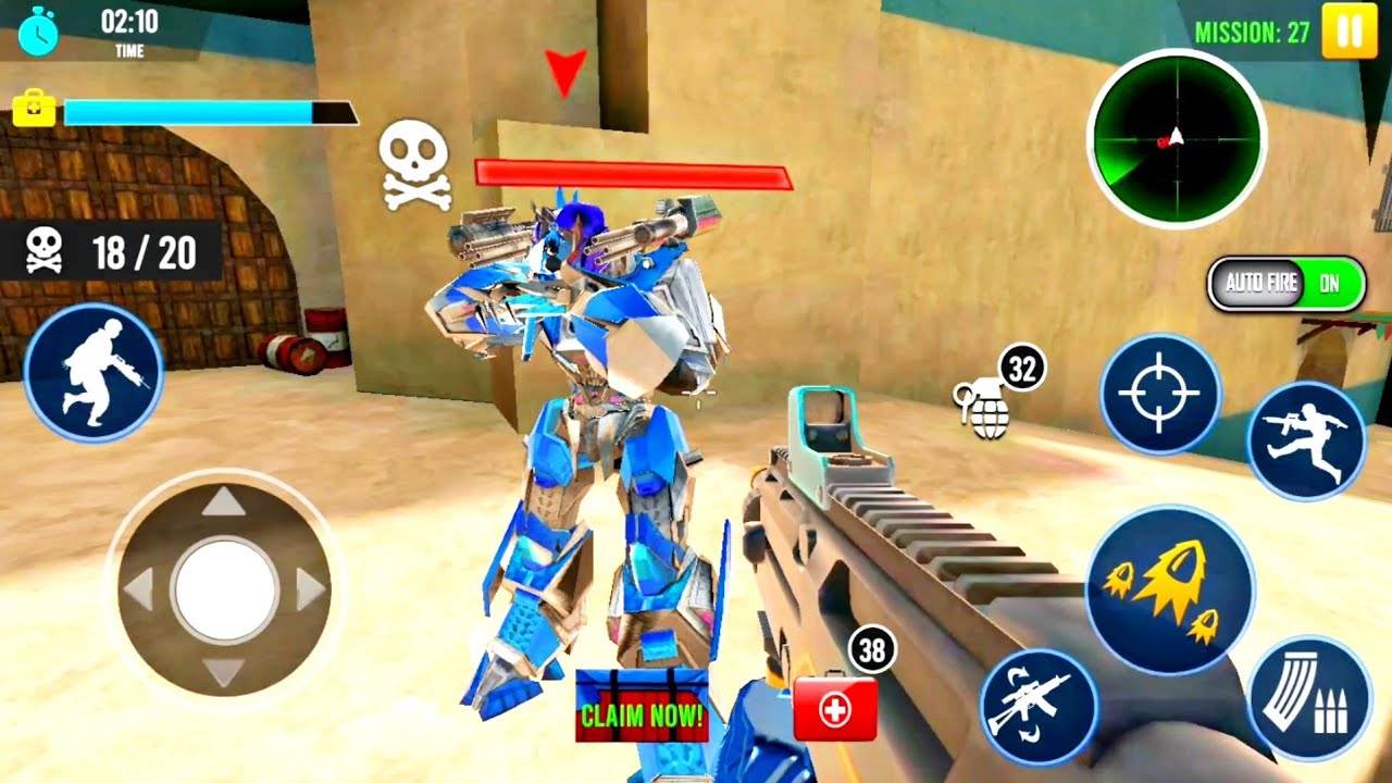 FPS Robot Transform Battle : AndroidGamePlay# Part14 - YouTube