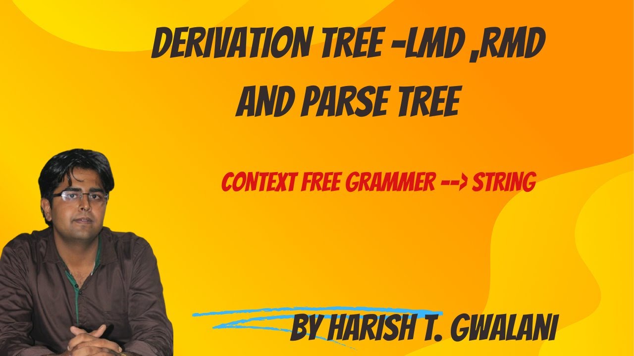 52.What is Derivation Tree.What is LMD ,RMD and Parse Tree. - YouTube