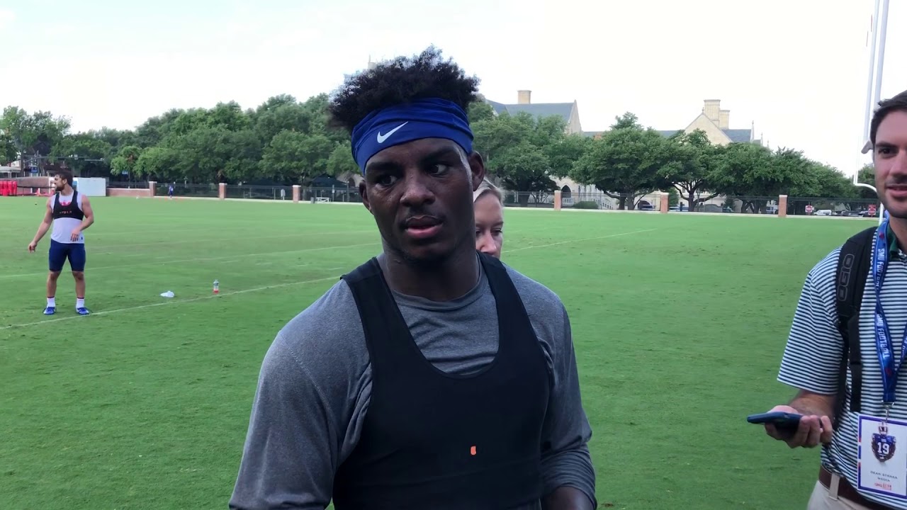 James Proche SMU Fall Camp - 2019 - YouTube