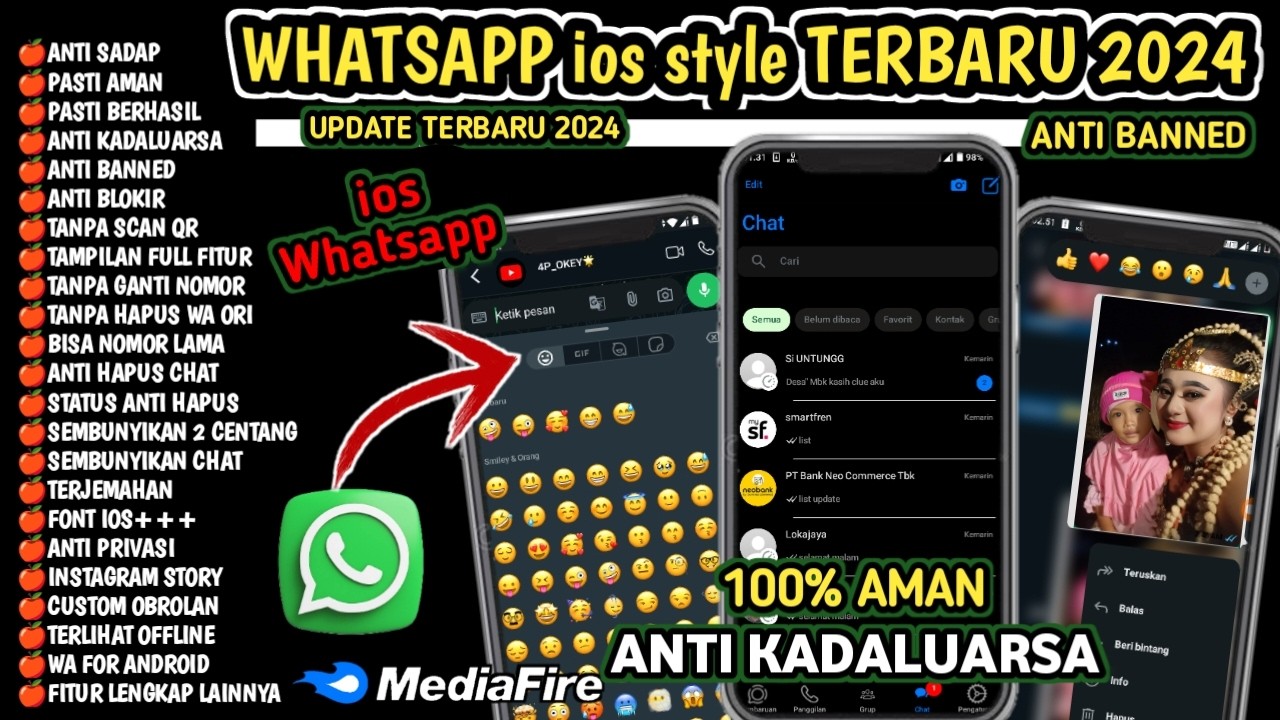Mb Whatsapp Ios Terbaru 2024 • Wa Mod Ios 2024 • Anti Kadaluarsa - YouTube