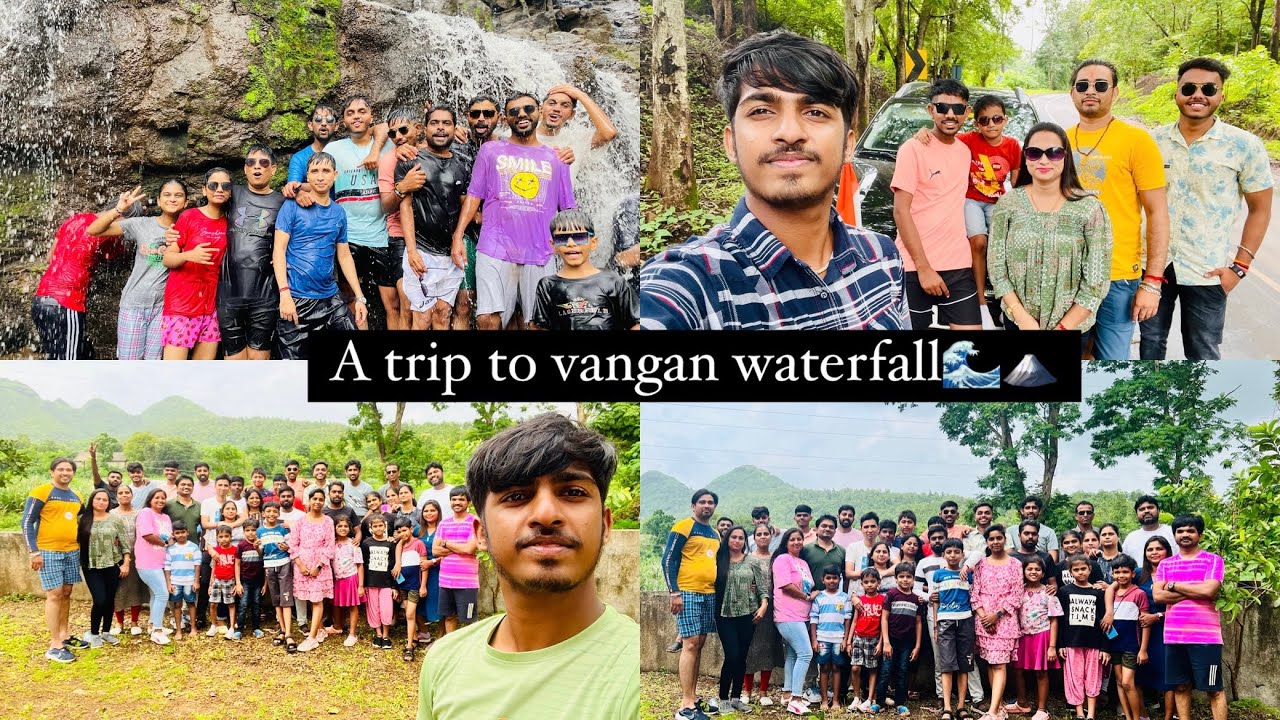 15 august 2023 family ke sang vangan waterfall near vansda🗻🌊 - YouTube