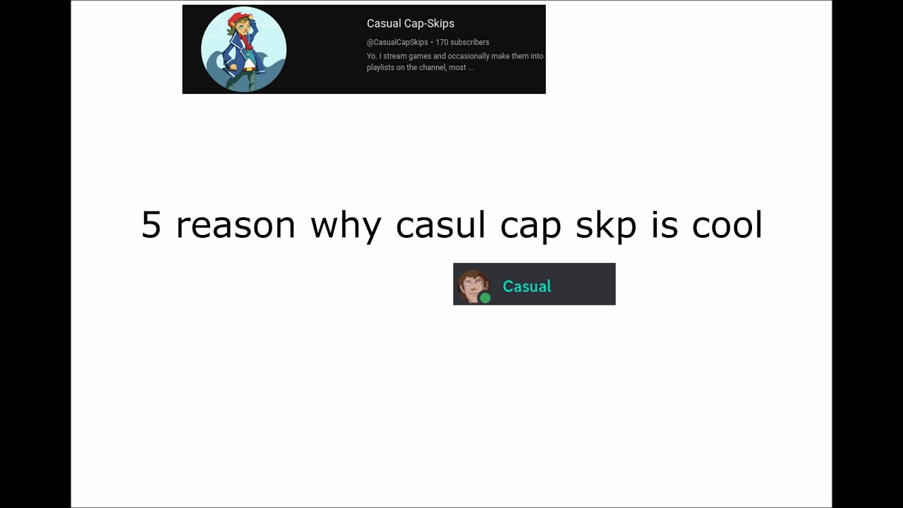 5 reason why casul cap skp is cool - YouTube