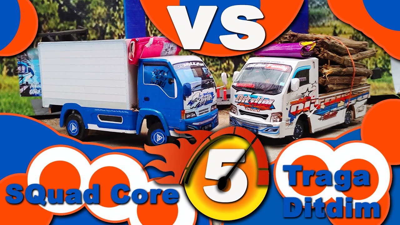 Traga ditdim vs kiki core antusias penonton membludak semua truk mbois ...