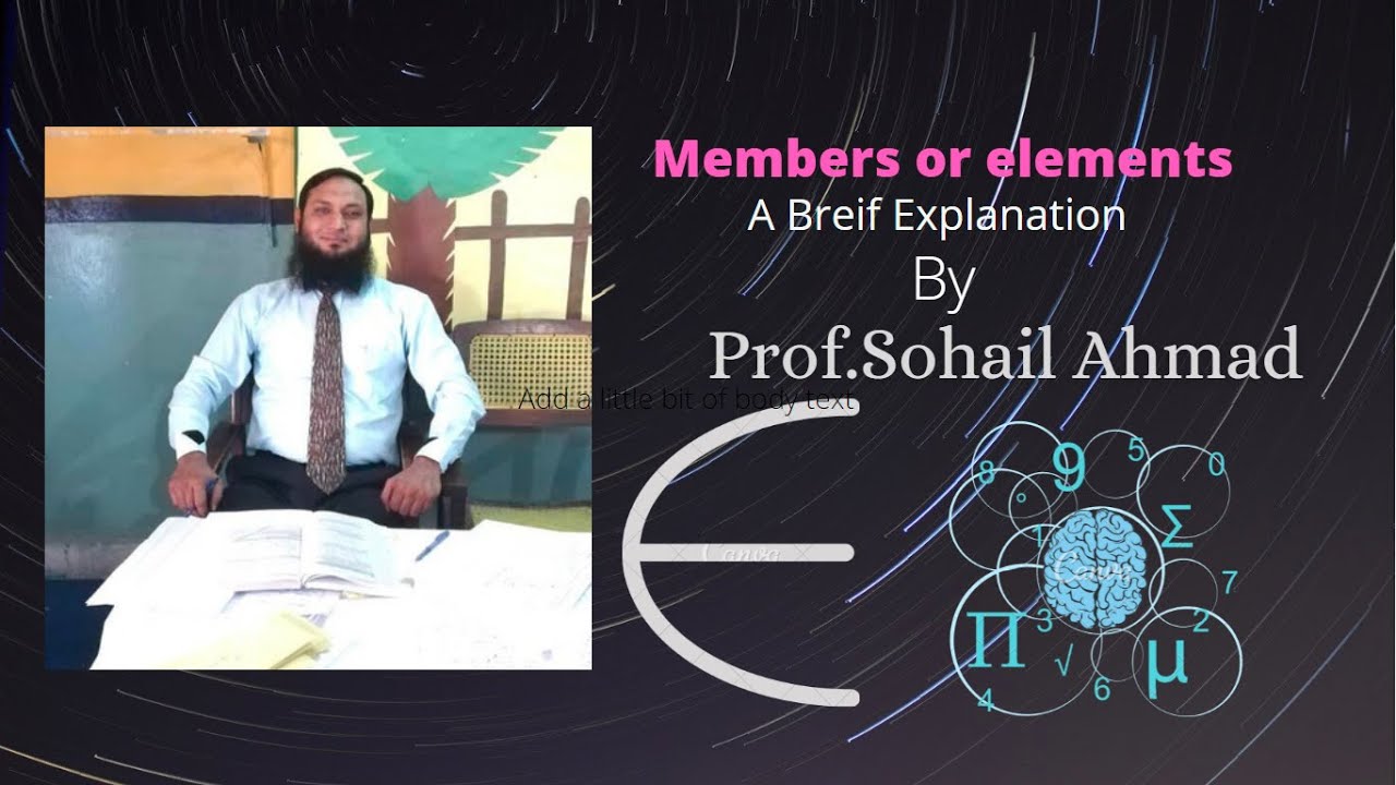 What is members or elements? | Define members or elements | What about ...
