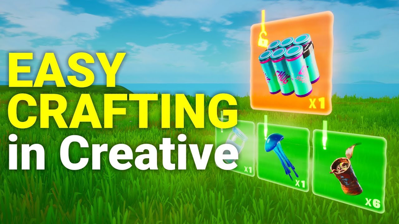 NEW EASY CRAFTING MECHANIC Tutorial in Fortnite Creative - YouTube