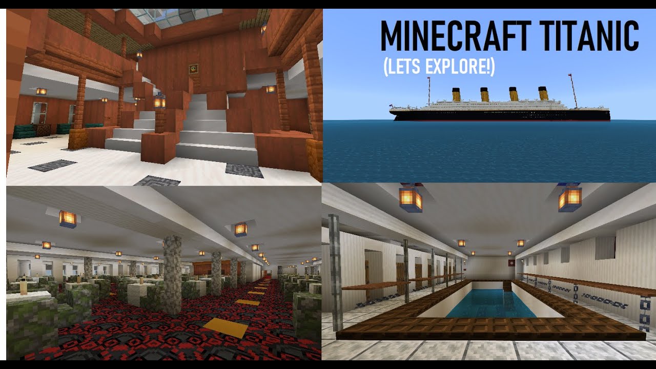 MINECRAFT TITANIC (ACCURATE INTERIOR) UPDATE #1: LET'S EXPLORE! - YouTube