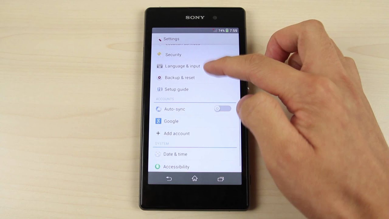 How to master reset Sony Xperia Z1 - YouTube