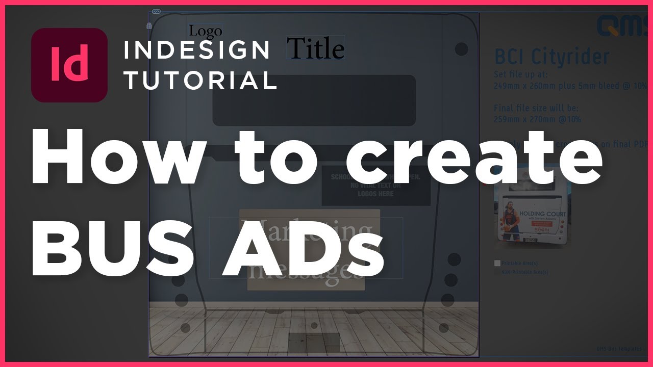 How to Create Bus back Ads in InDesign (4min) - YouTube