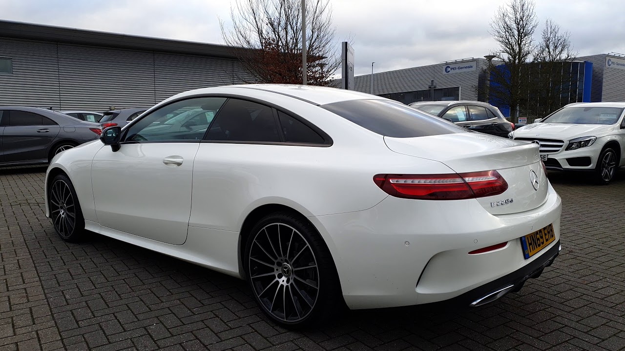 Mercedes-Benz E220d AMG Line Coupe - HN69EHB - YouTube