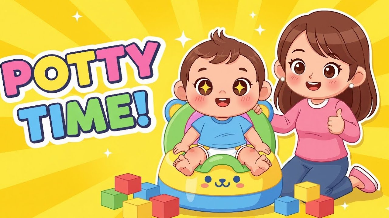 🚽 Potty Training Song for Kids | Fun Toilet Training Nursery Rhyme for ...