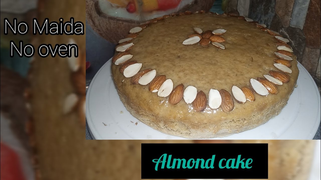 Almond cake😋| no Maida no oven| recipe by Maha asif || subtitles eng ...