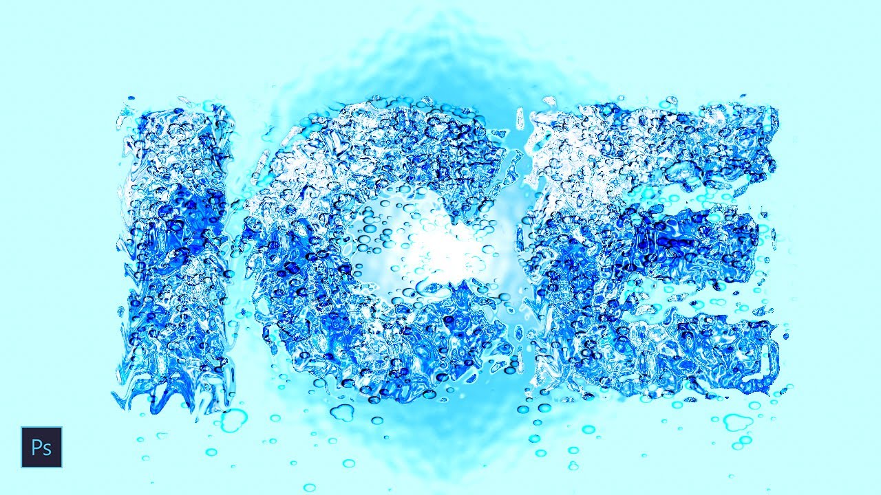 How to Ice Text Effect in Adobe Photoshop | Filter Gallery | - YouTube