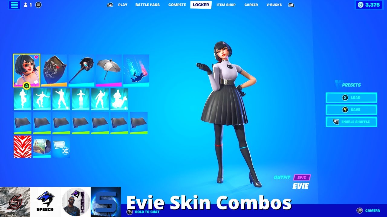 Evie Skin Combos (Fortnite Battle Royale) - YouTube