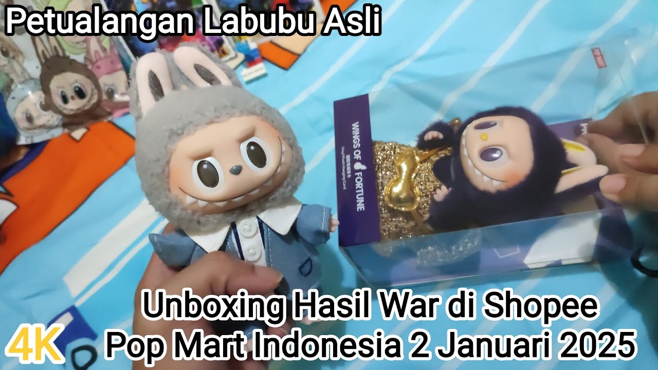 Unboxing Labubu hasil menang war Pop Mart Indonesia #unboxing #labubu # ...
