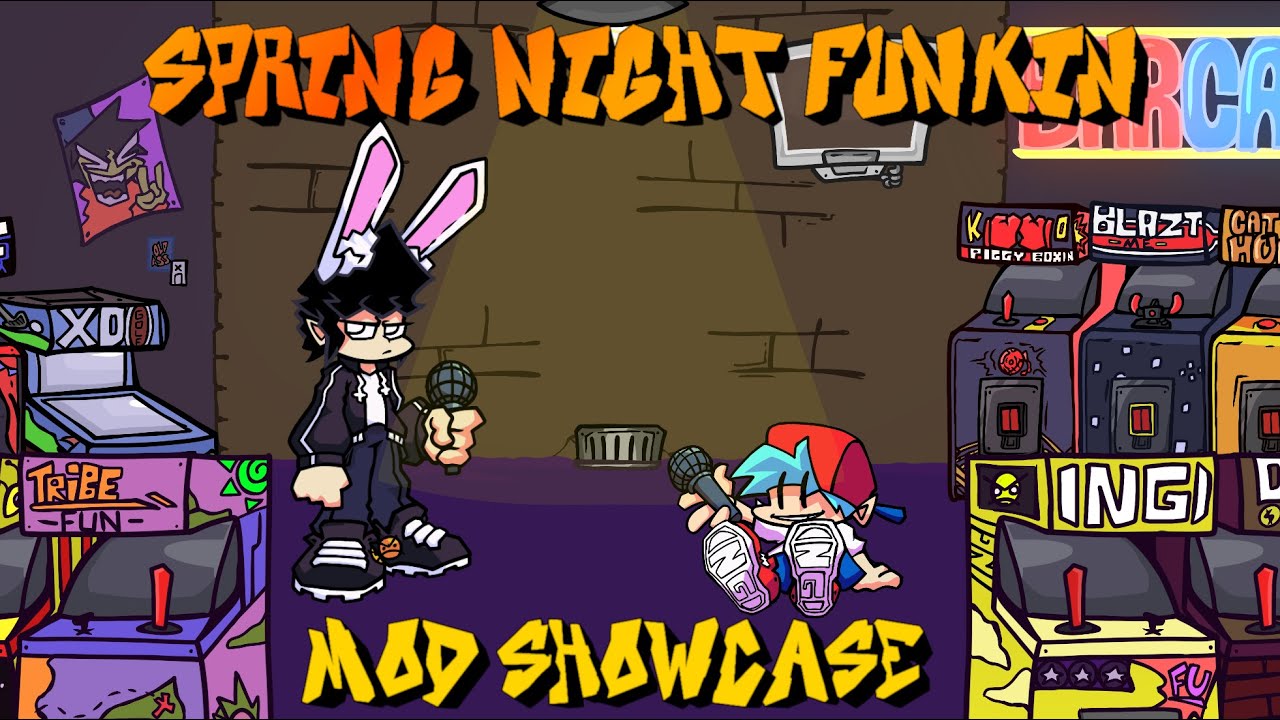 FNF Mod Showcase - Spring Night Funkin' - YouTube