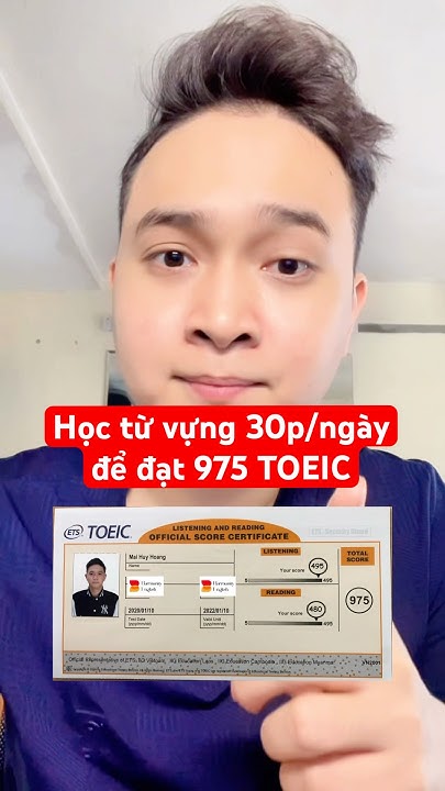 Đạt 975 TOEIC với 30p học từ vựng mỗi ngày | Barmunity English - YouTube