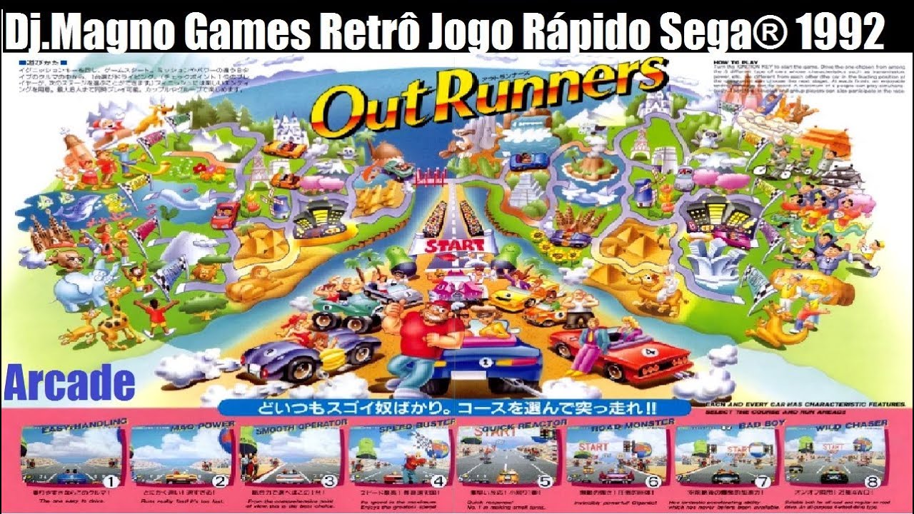 Out Runners® Sega® 1992 Arcade Jogo Rápido - YouTube