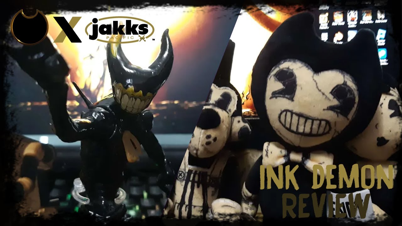 Jakks Pacific Bendy: Ink Demon and Plush Review (Bendy and the Dark ...