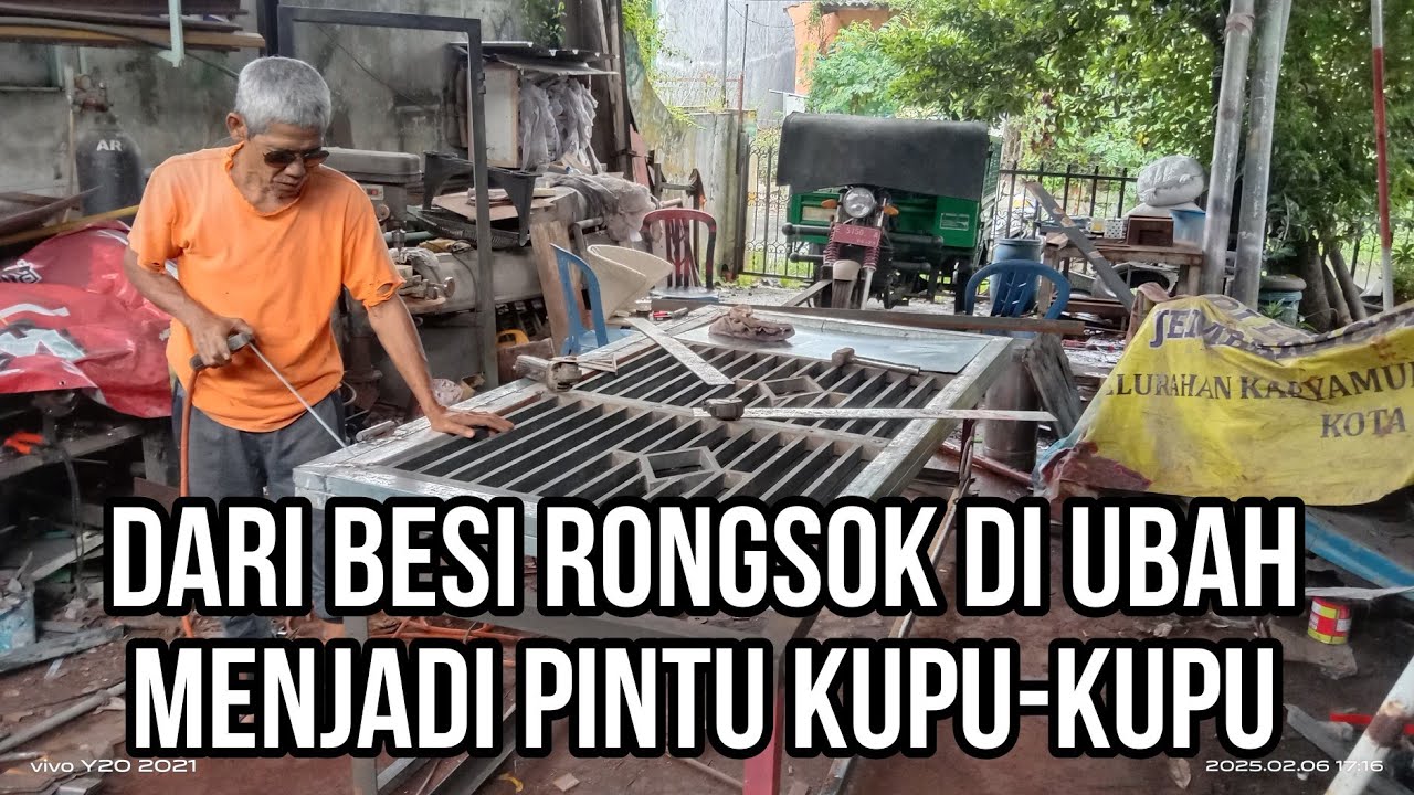 Restorasi Besi Rongsok Menjadi Pintu Keren - YouTube