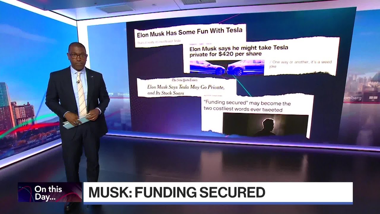 Musk: Funding Secured | On This Day - YouTube