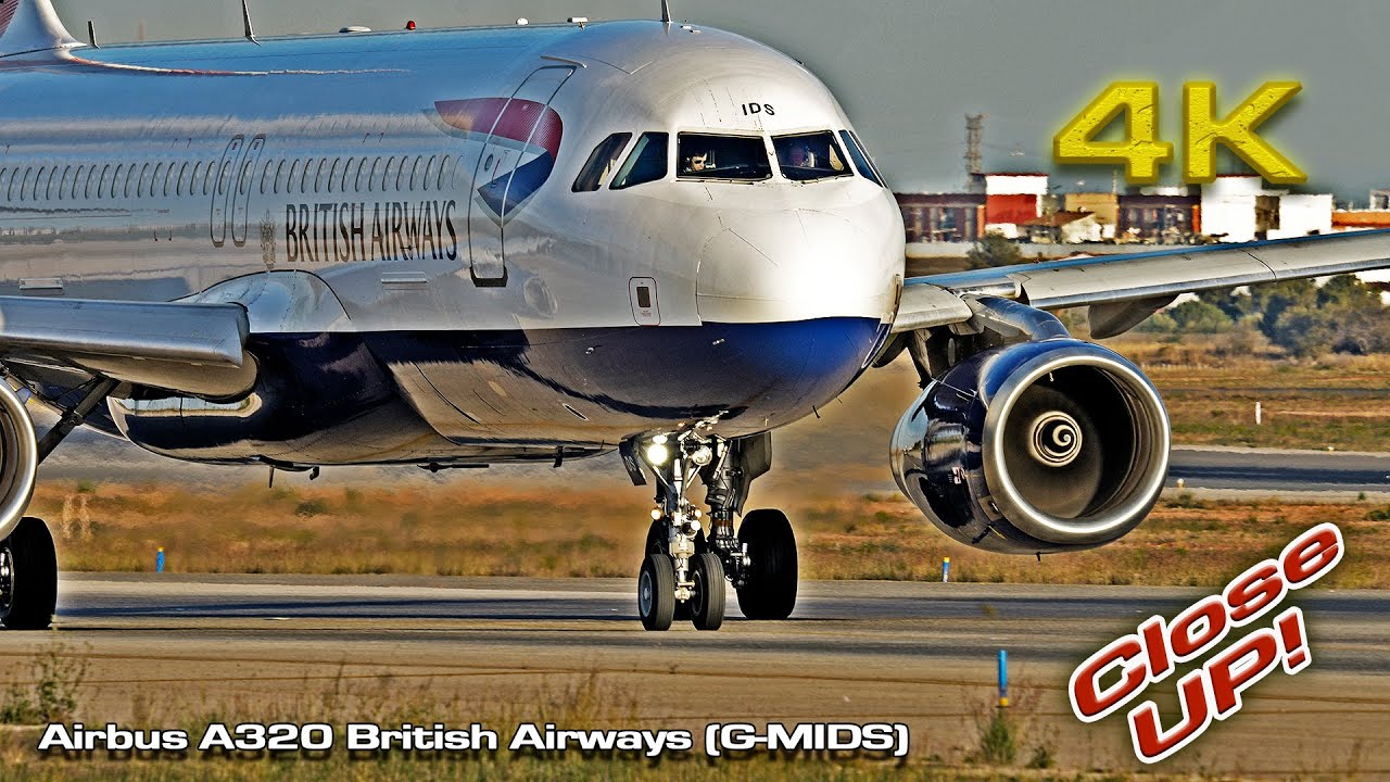 Airbus A320 British Airways (G-MIDS) Closeup! - YouTube