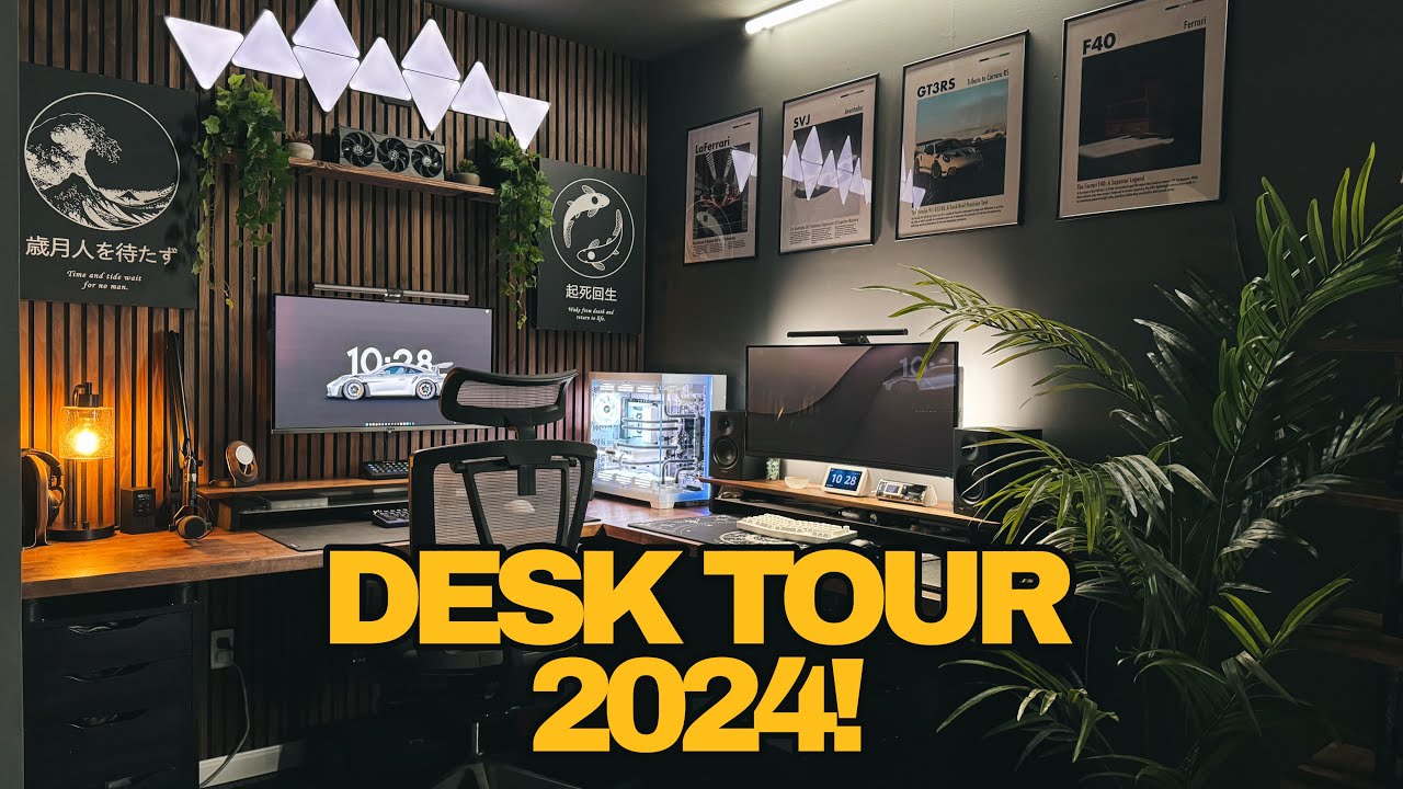 My NEW Ultimate Desk & Setup Tour 2024! - YouTube