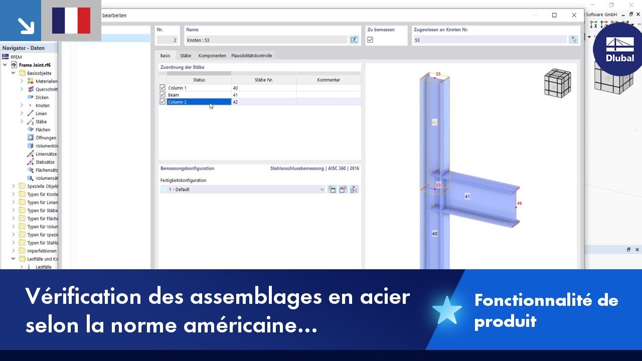 Vérification des assemblages en acier selon la norme américaine ANSI ...