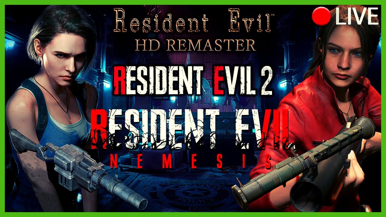 Re HD REMASTER (HARD) / Resident Evil 2 (Intenso) / Resident Evil 3 ...