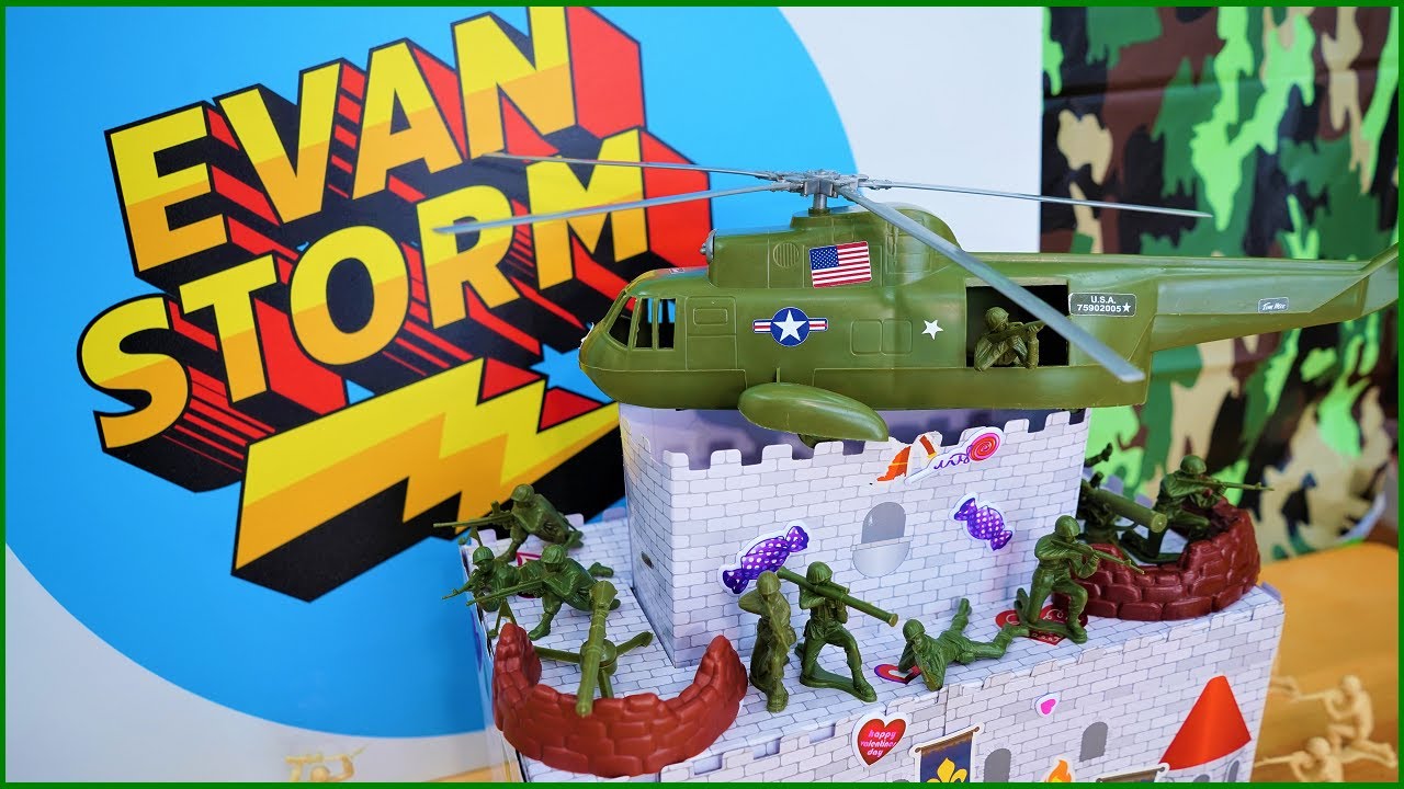Defend the Valentines Day Castle with Plastic Army Men - YouTube