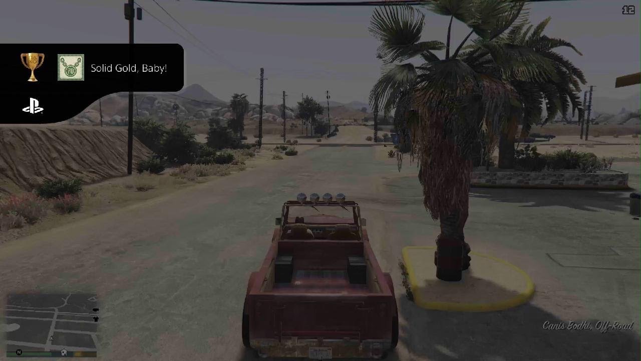 Grand Theft Auto V - Solid Gold, Baby! Trophy 🏆 - YouTube