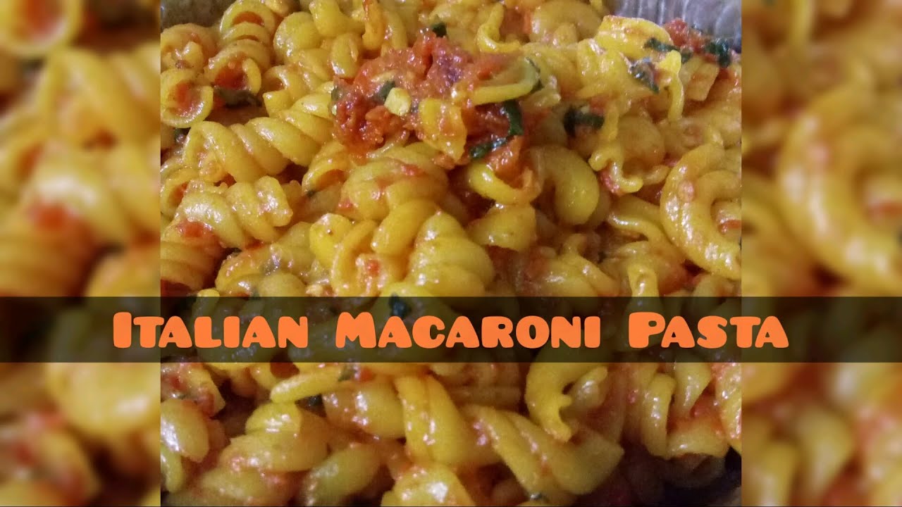 Make Italian Style Macaroni Pasta with simple home ingredients - YouTube