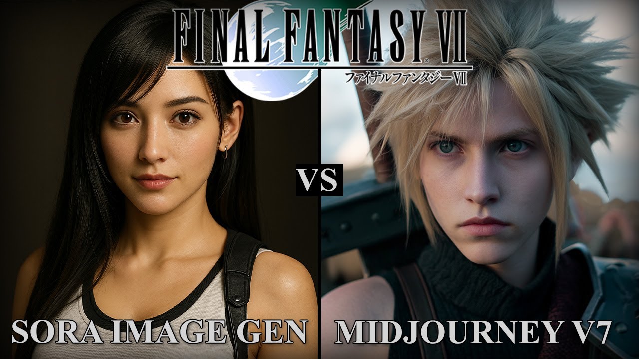 Final Fantasy VII Characters in Real Life - Sora vs MidJourney v7 - YouTube