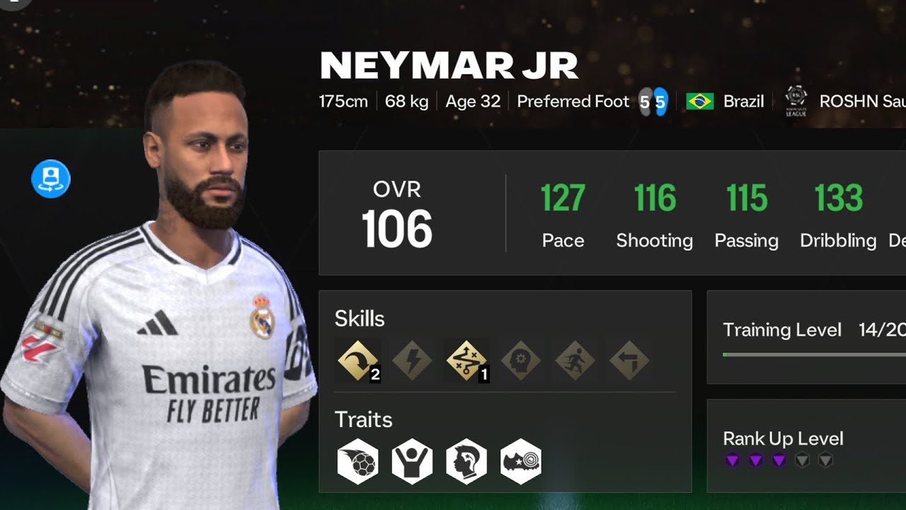 Training neymar to max level in Fifa mobile 2025!!! FC mobile!!! - YouTube